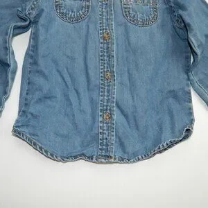 OshKosh B'gosh | Shirts & Tops | Oshkosh Bgosh Girls 3t Chambray Blue ...